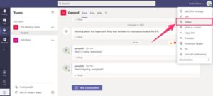 Does Teams delete messages on both sides? | TechDiy.info