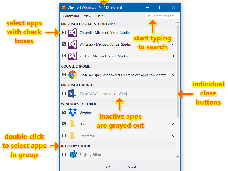 How do I close all windows? - TechDIY.info