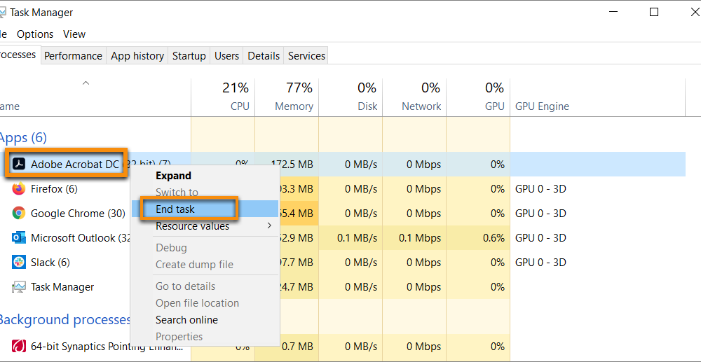 How do I end a task in Adobe Acrobat? – TechDIY.info