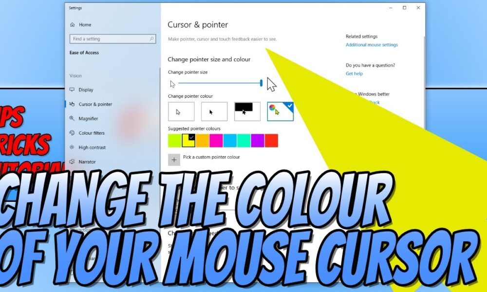 How do you change your cursor color when you click it? – TechDIY.info