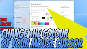 How do you change your cursor color when you click it? | TechDiy.info