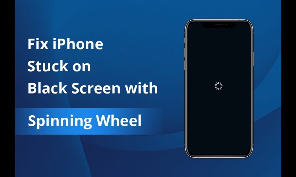 How do you fix a jammed iPhone with a black screen and spinning wheel ...