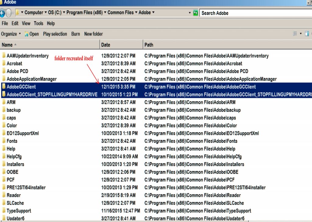 Where is AdobeGCClient folder? - TechDIY.info