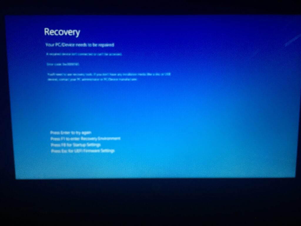 Why did my computer go into recovery mode? | TechDiy.info