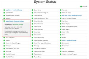Como verifico o status do meu servidor Apple? | TechDiy.info