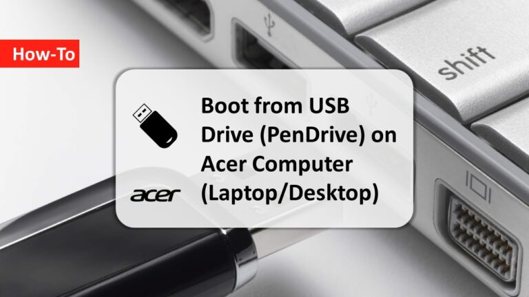 How do I put my Acer into boot mode? | TechDiy.info