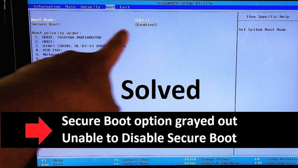 What happens if boot option is disabled? | TechDiy.info