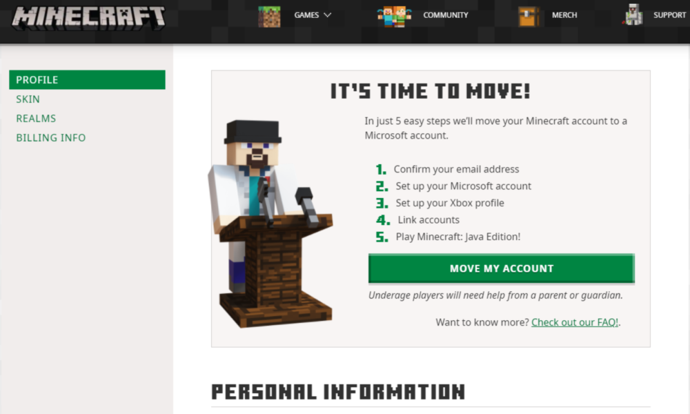 Kan mijn kind mijn Microsoft-account gebruiken voor Minecraft ...