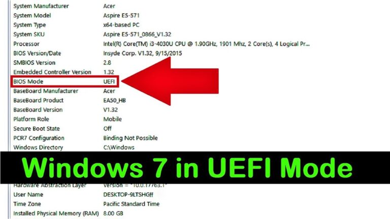Can Windows 7 boot in UEFI mode? | TechDiy.info