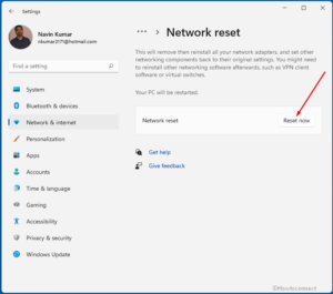 What does network reset do Windows 11? | TechDiy.info