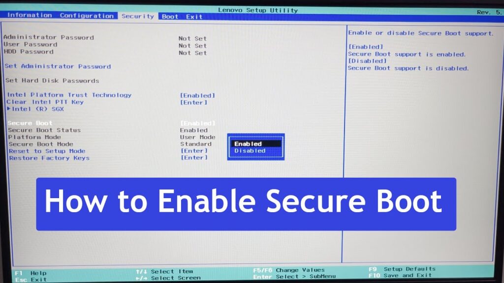 What Happens After Enabling Secure Boot