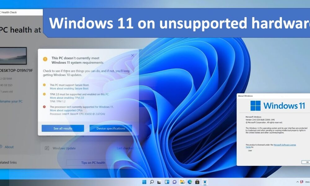 What happens if I install Windows 11 on non compatible device ...