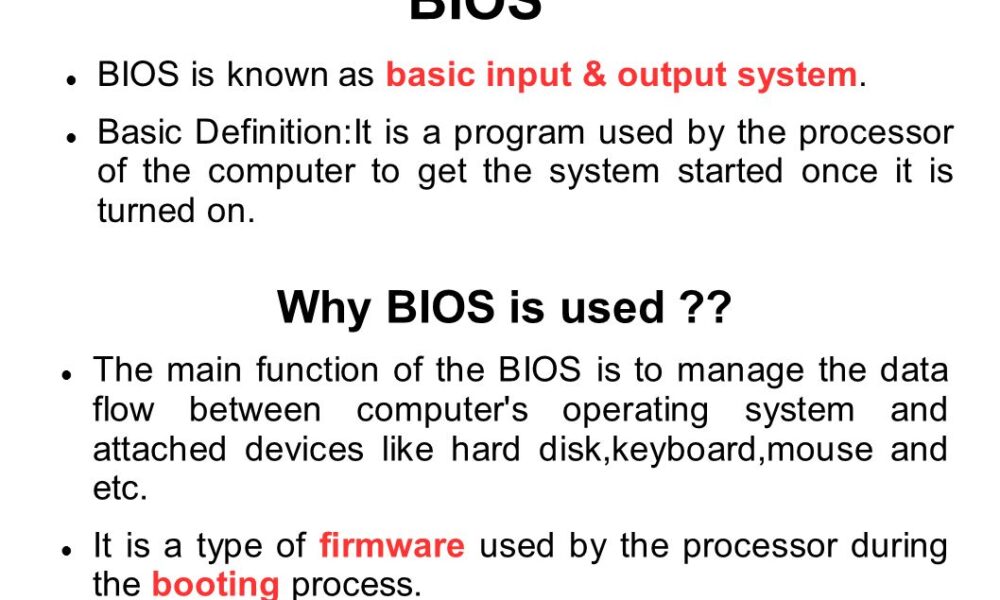 What is the use of BIOS? – TechDIY.info